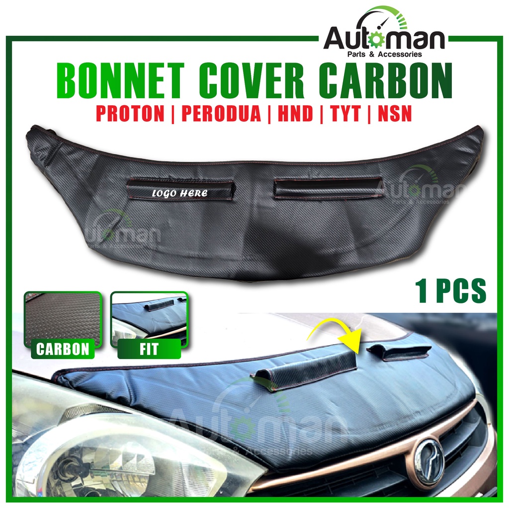 Car Perodua Proton Nissan Toyota Honda Bra Bonnet Hood Protection 3D ...