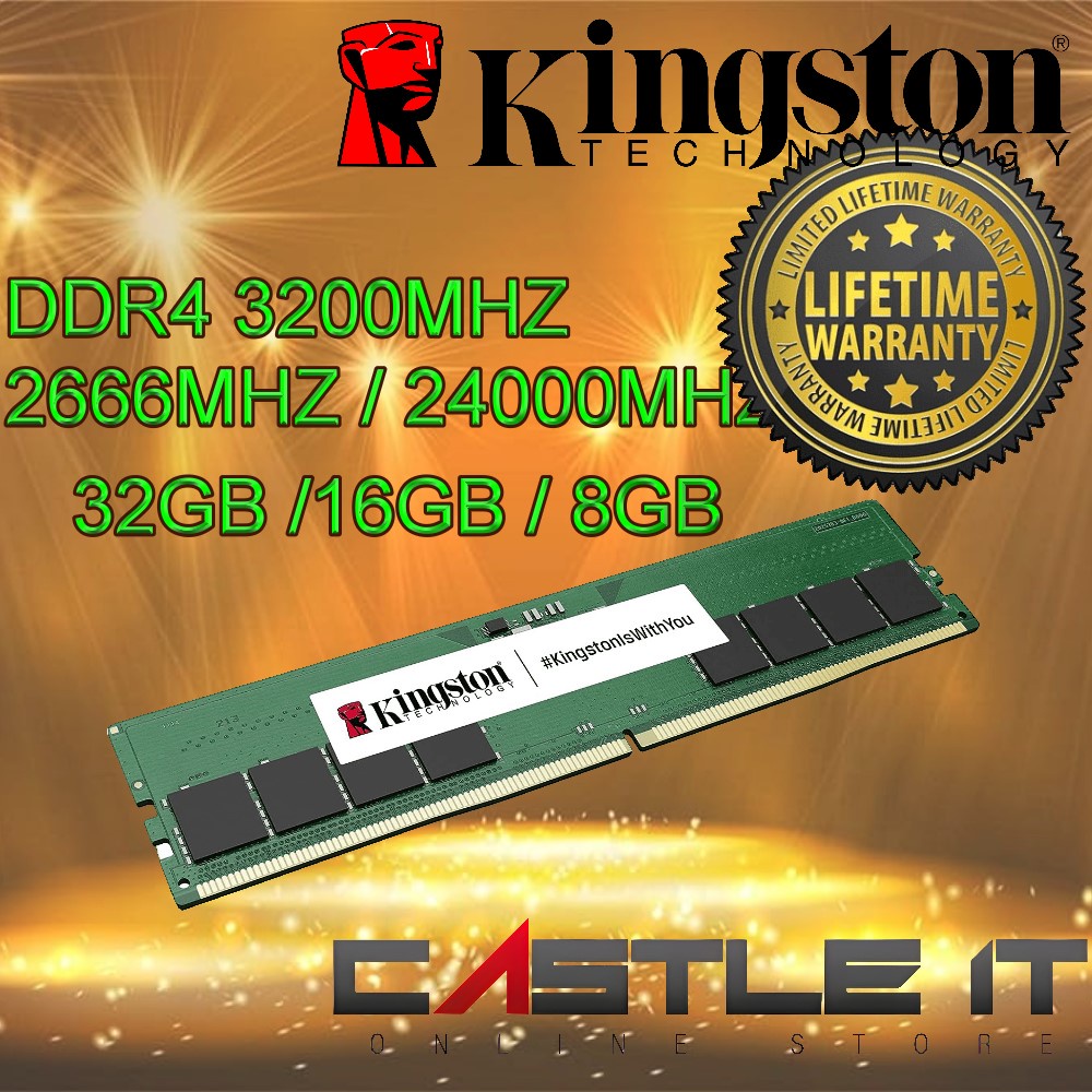 Kingston DDR4 32GB 16GB 8GB 4GB 3200MHZ 2666MHZ PC3200 PC2666 Value ...