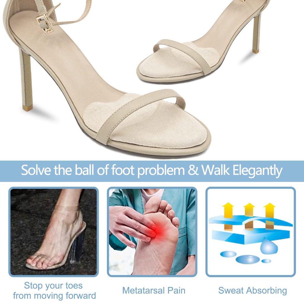 Forefoot pad Anti-pain sole pad Half size pad High heels insole Soft ...