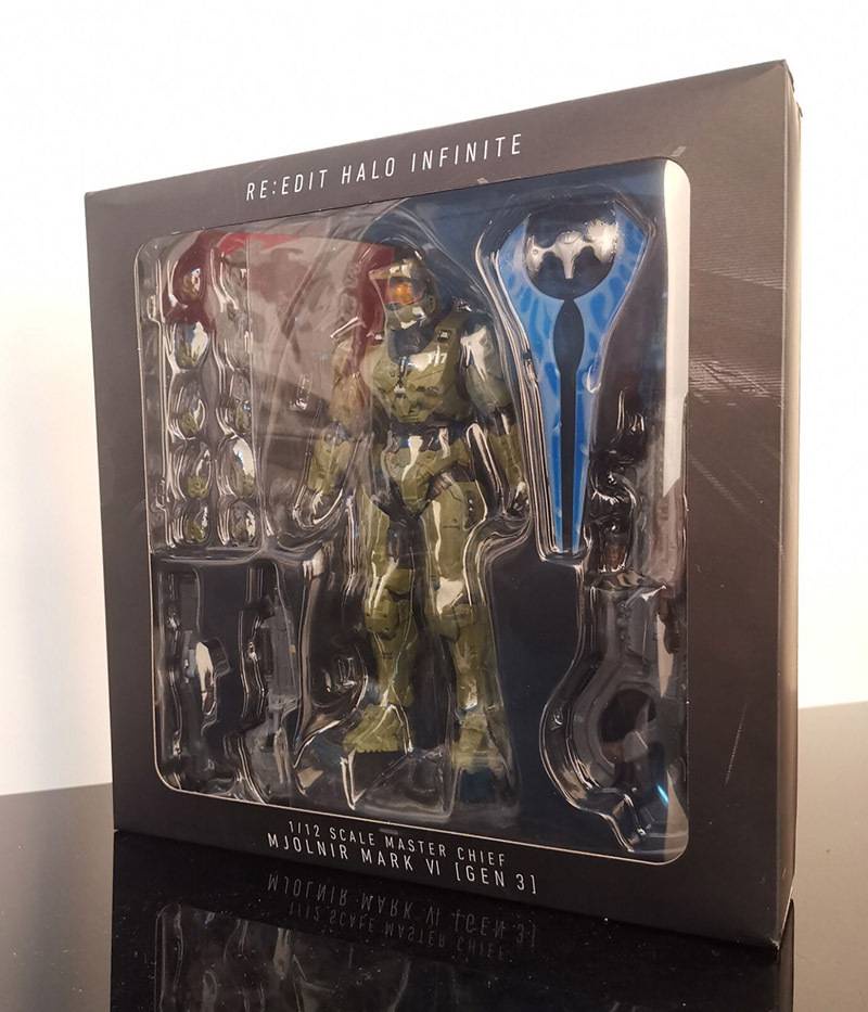 18cm Halo Infinite Master Chief Action Figure 1/12 PVC Mjolnir Mark VI ...