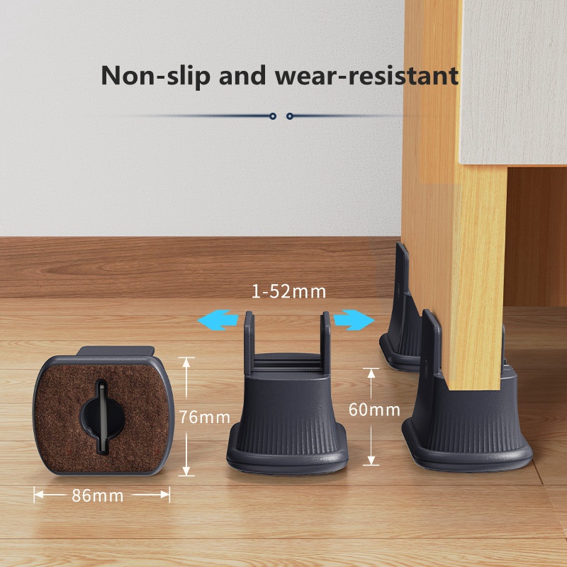 OATSBASF Width Adjustable Chair Leg Uprights Screw Clamp Furniture ...