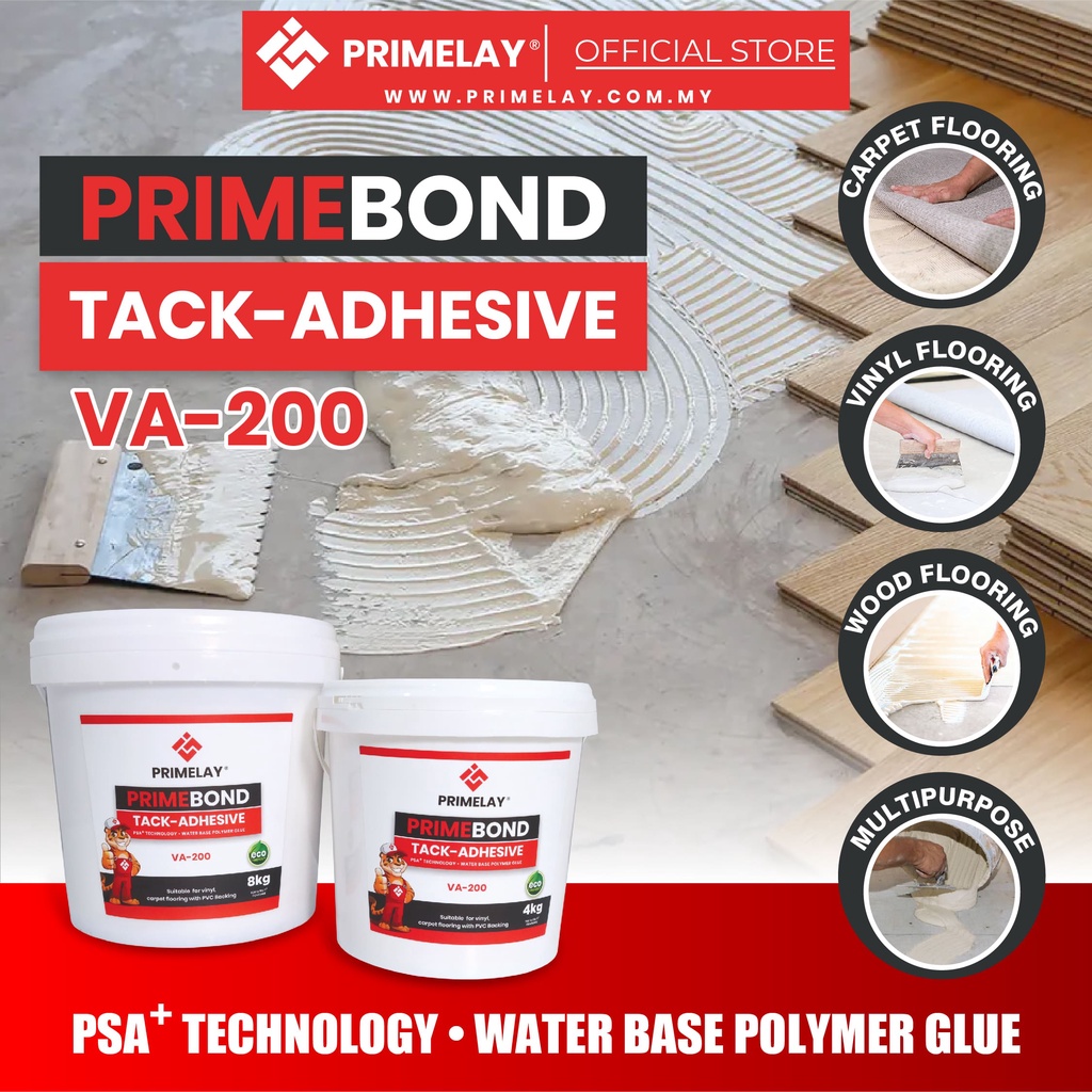 PrimeBond Vinyl Glue 4kg/8kg/17kg | Multipurpose Self-Adhesive Glue- Super Strong / Flexible ...