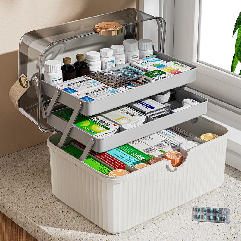 YOULITE Medical Box Large Capacity Household Portable Medicine Storage ...