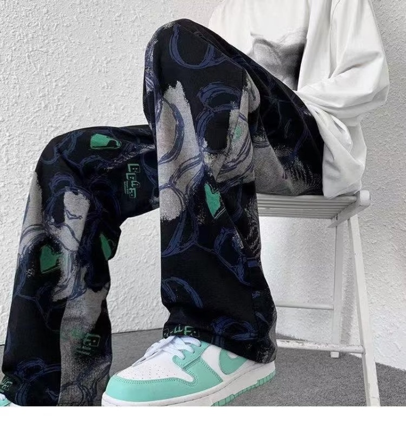 Pants Street Wear Ruffian Handsome Fried Street Men Spring vintage ...