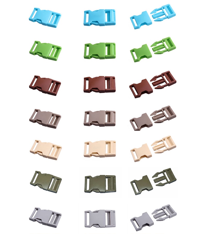 25mm Plastic Buckle Paracord Buckle Safety Side Release Black clips For ...