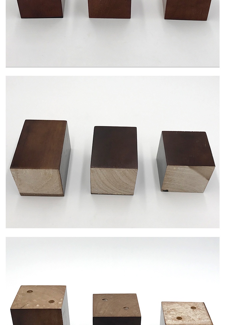 Solid wood bed legs support feet, sofa height, cushion height, chair ...