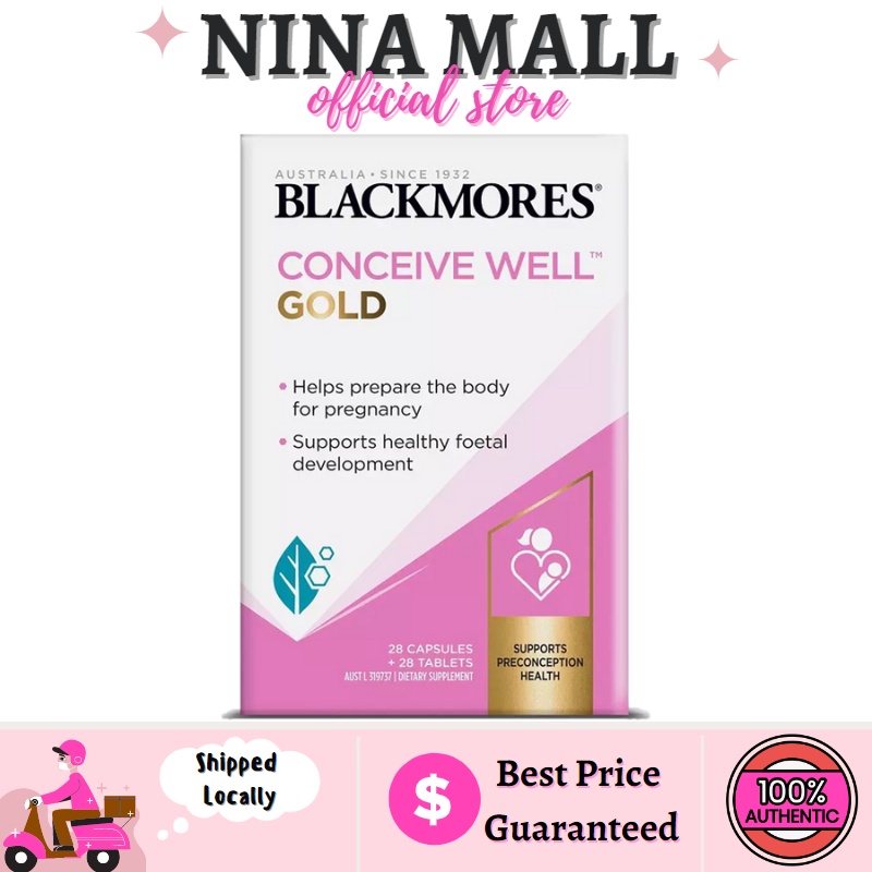 [SG l Authentic] Blackmores Conceive Well Gold 28 tabs + 28 caps [Nina ...