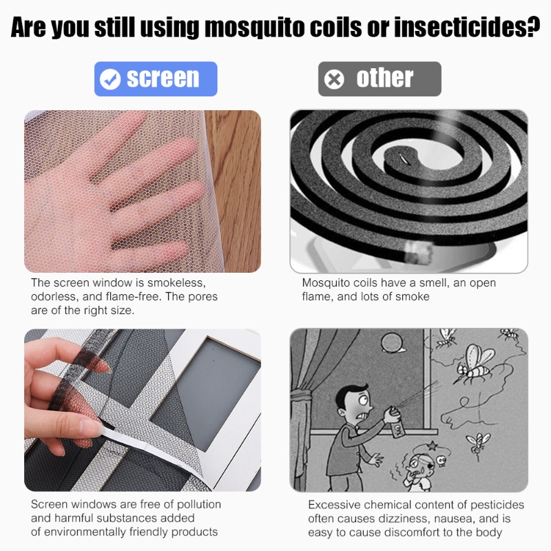 DIY Inset Invisible Window Screen Mesh / Encrypted for Home Window ...