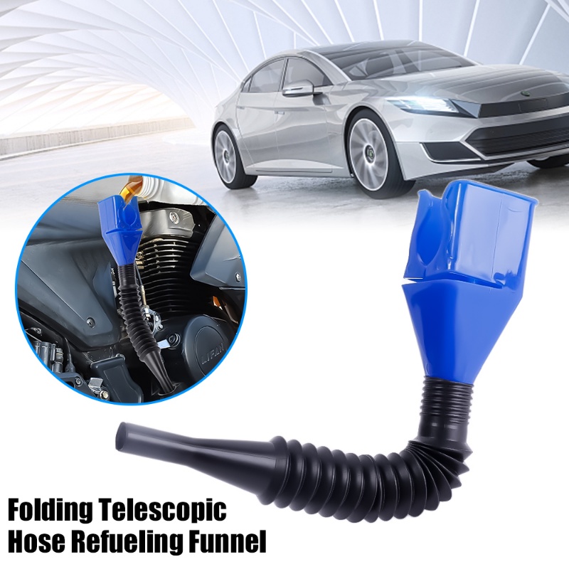2-In-1 Refueling Funnel With Strainer / Plastic Flexible Funnel for Car ...
