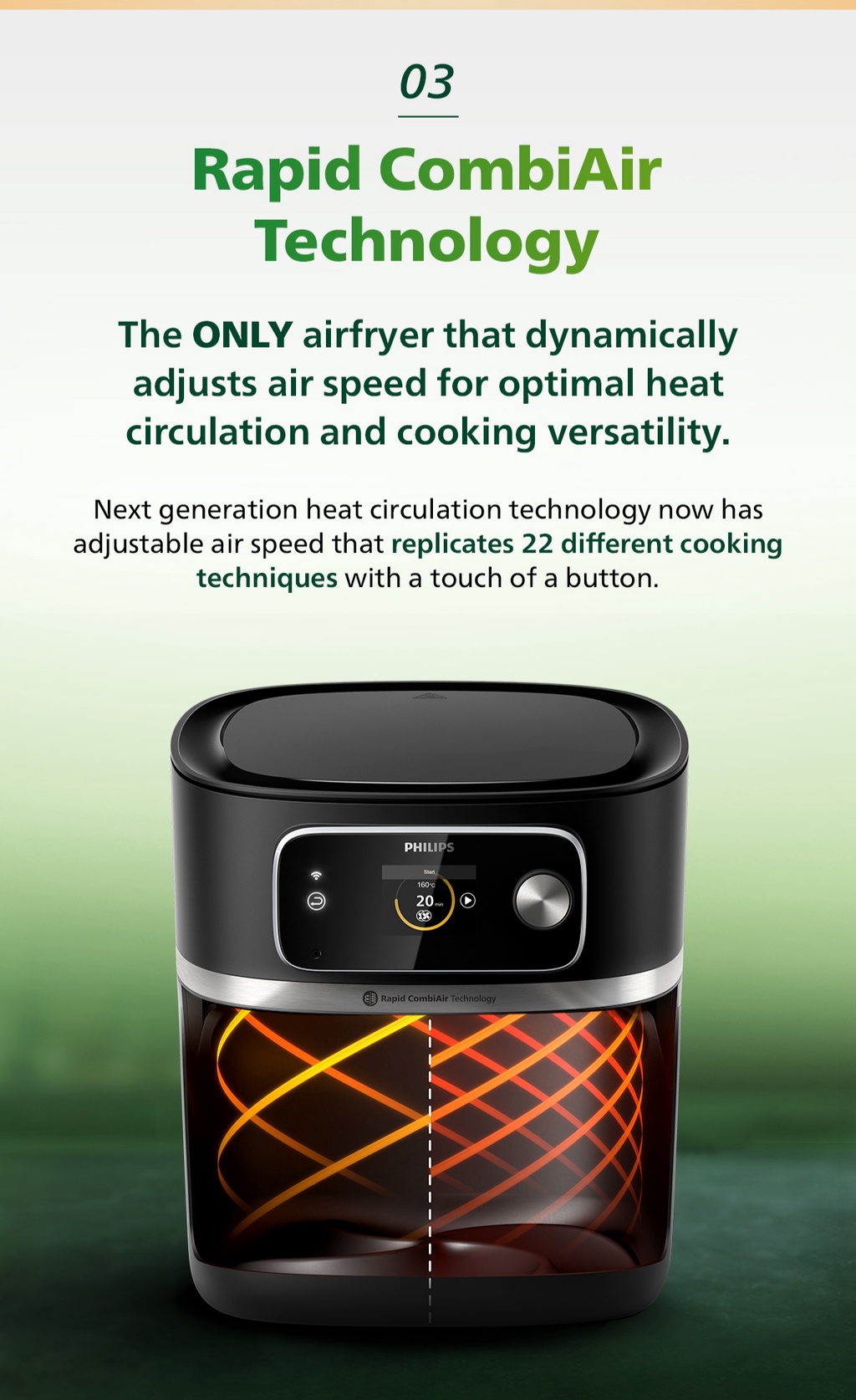 PHILIPS 7000 Series 22-in-1 Airfryer Combi XXL Connected - HD9880/90 ...