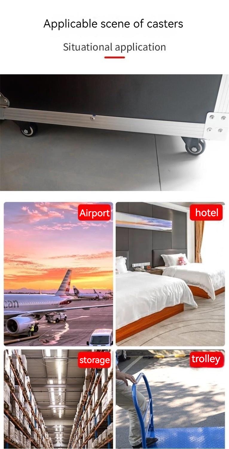 Universal Heavy Duty Wheel with Brake Silent Directional Steering ...