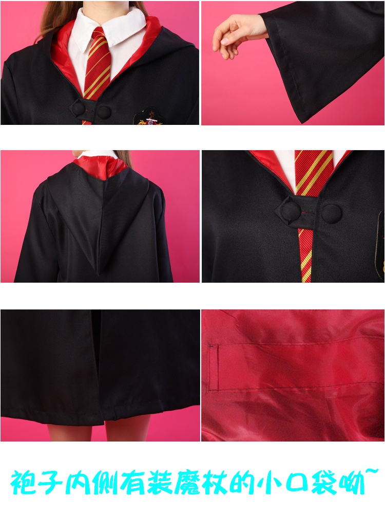 Adults Children Harry Potter Cosplay Costume Robe Gryffindor Slytherin ...
