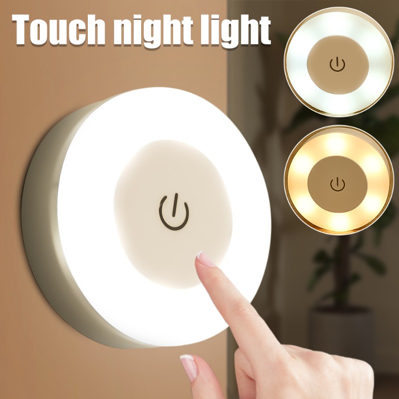 3 Modes Touch Magnetic Night Light / USB Charging Wall Mini Night Lamp ...