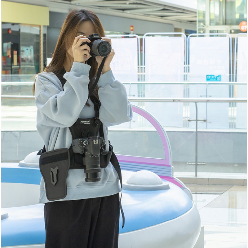 Carrier II Multi Dual 2 Camera Carrying Chest Harness System Vest Quick ...