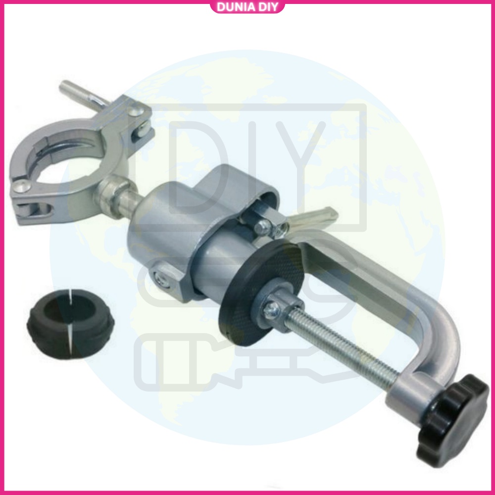 Clamp-On Table Bench Vise Electric Drill Stand Holder Grinder Rack ...