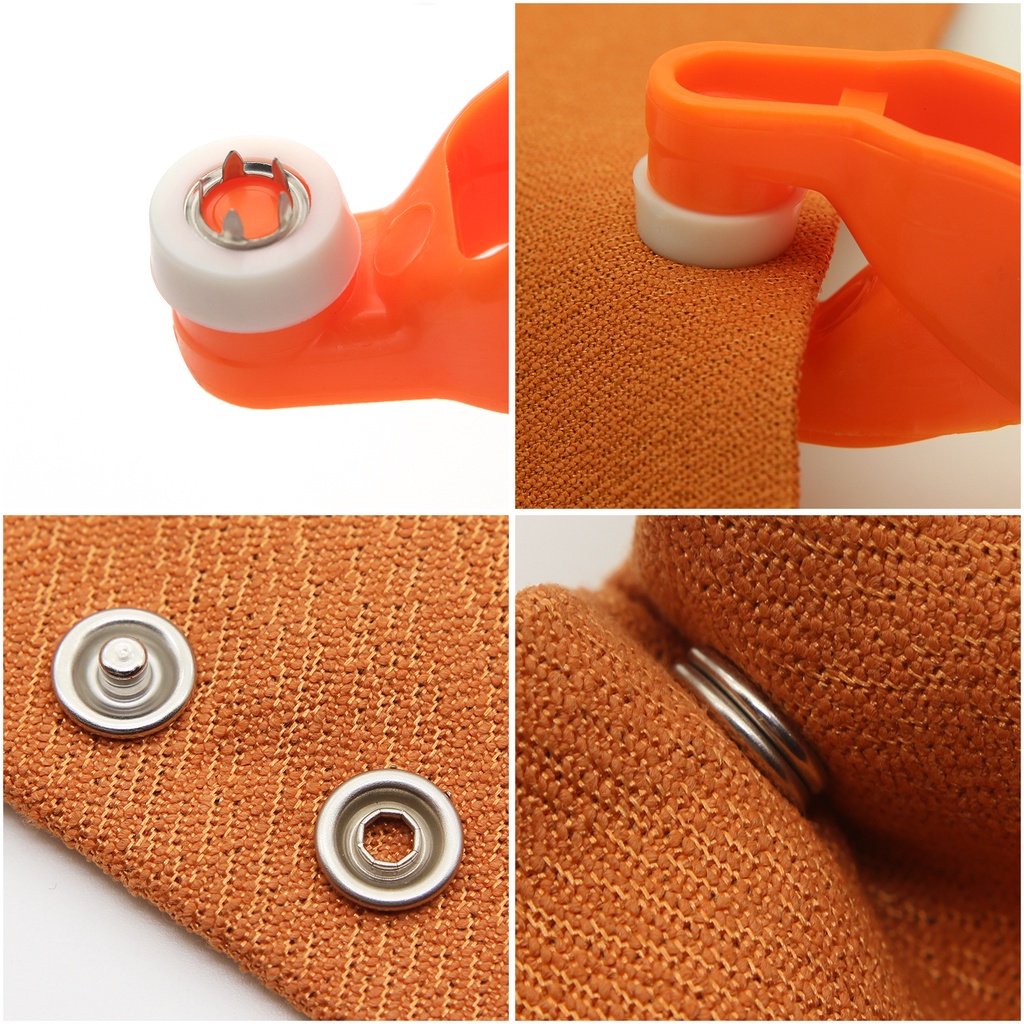 Five-Prong Snap Fastener Kit – No-Sew Button Press Tool for Easy ...