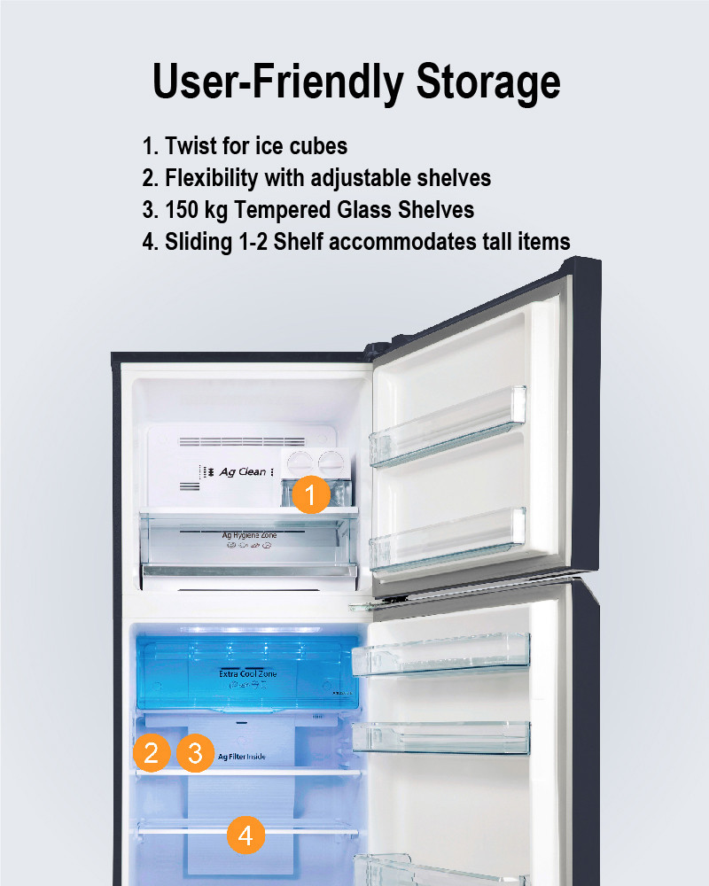 Panasonic 366L 2 Doors Refrigerator with Jumbo Freezer NR-TL381BPKS ...
