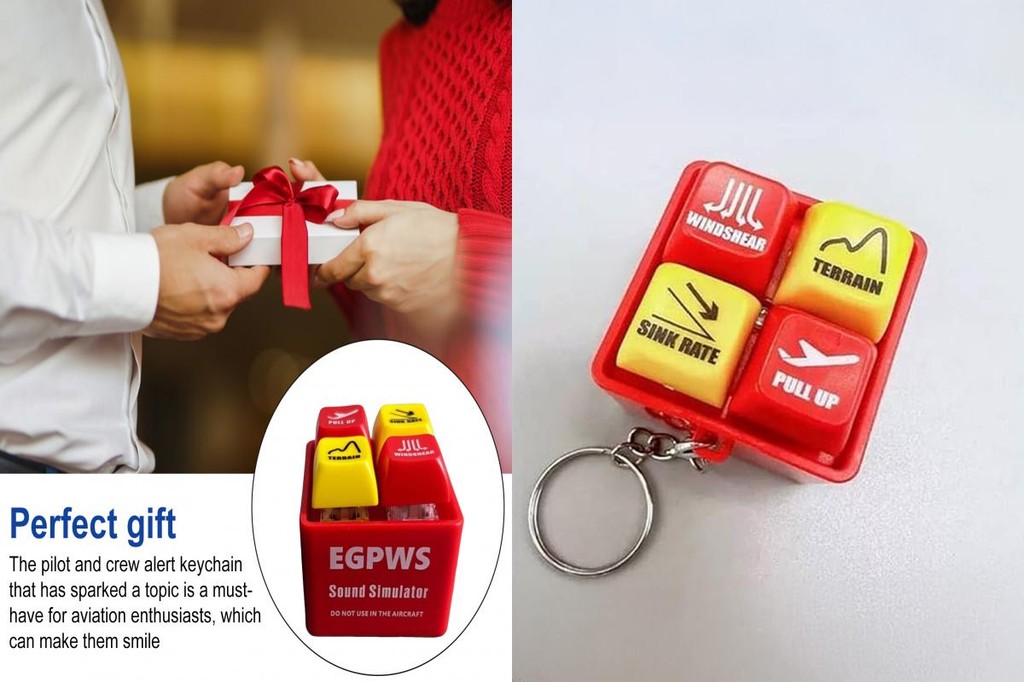 Superain- Egpws Warning Sound Simulator Realistic Cockpit Keychain ...