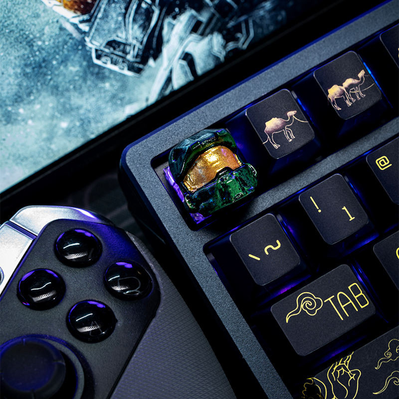 Watts Key Research Halo Game 3A "Halo" Master Chief Keycap Mechanical ...