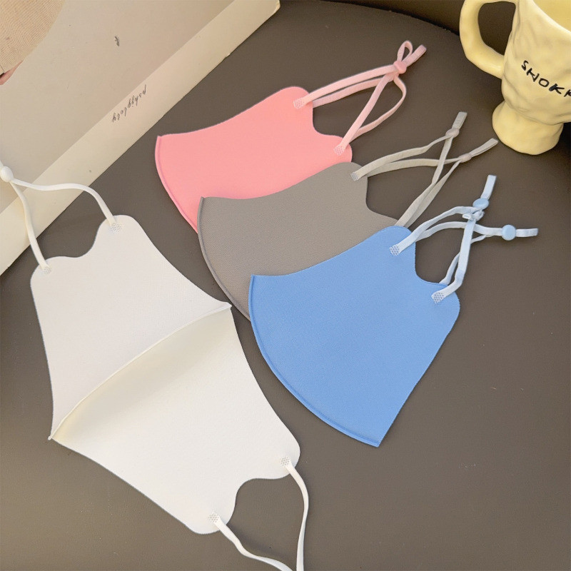 2/3/5Pcs Washable Ice Silk Sunscreen Face Mask - Anti Dust Breathable ...