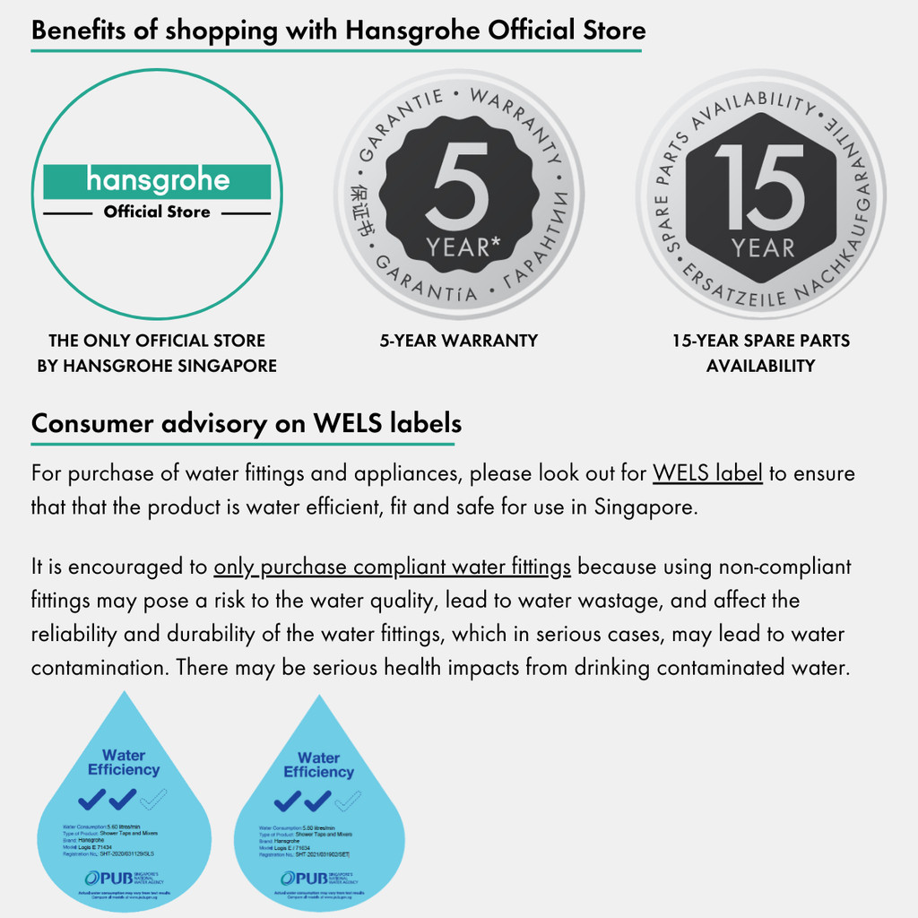 hansgrohe bathroom bundle | Croma 100 + Logis E | shower set (4jet ...