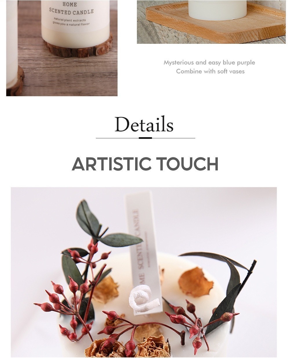 Aromantic Flower Candle Premium Gift Box In 330g 45HR Burn Time ...