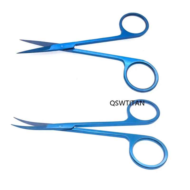 Titanium double eyelid Scissors Ophthalmic Iris Scissors Ophthalmic surgical instrument | Shopee ...