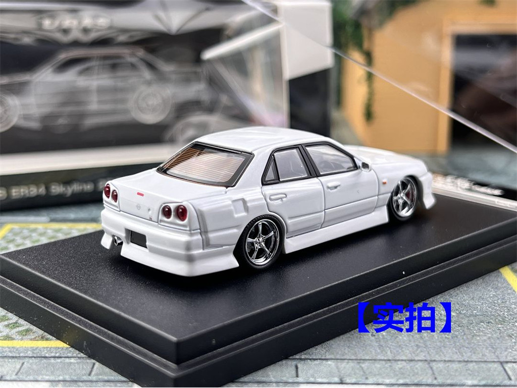 Mortal 1/64 Nissan ER34 URAS Diecast car Car Model Simulation Alloy ...