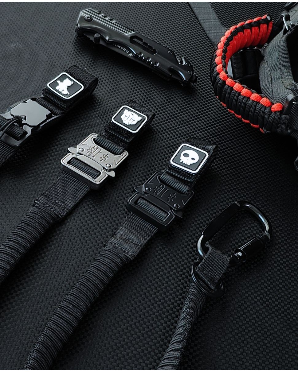 New Style Functional Cache Elastic Keychain Outdoor Mountaineering Anti ...