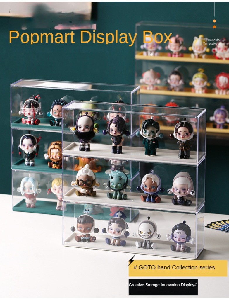 [SG Ready Stock] Acrylic Popmart Display Box/ Stackable Figurine ...