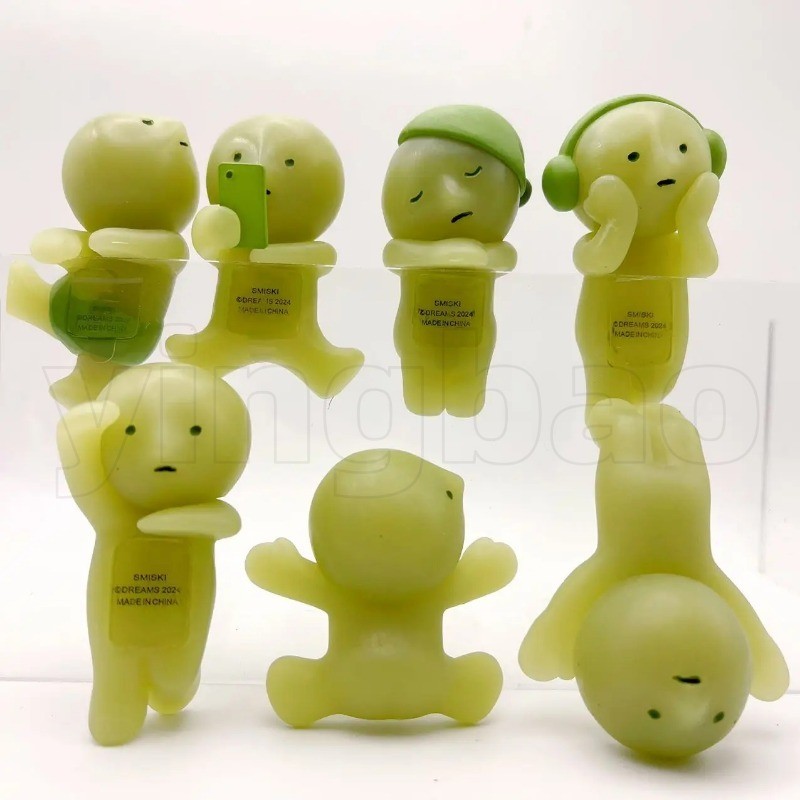 Smiski Worker Series Noctilucent Green Doll Blind Box Cute Surprise ...
