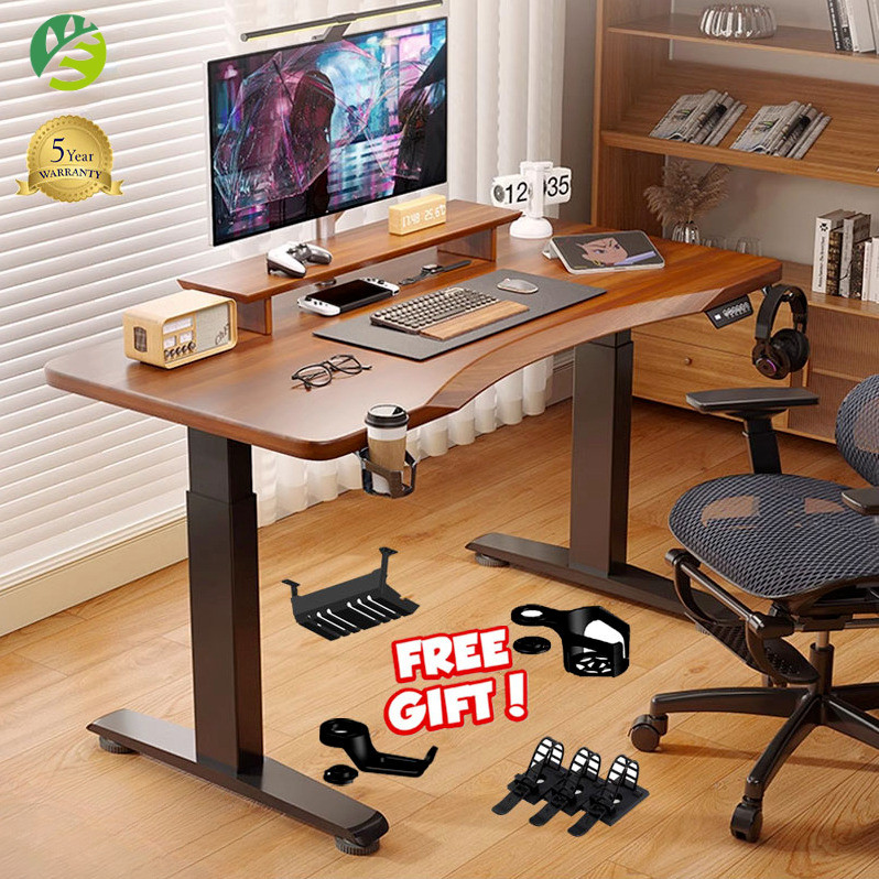 GT Gaming Table Electric Height Adjustable Table Curve Top Standing ...