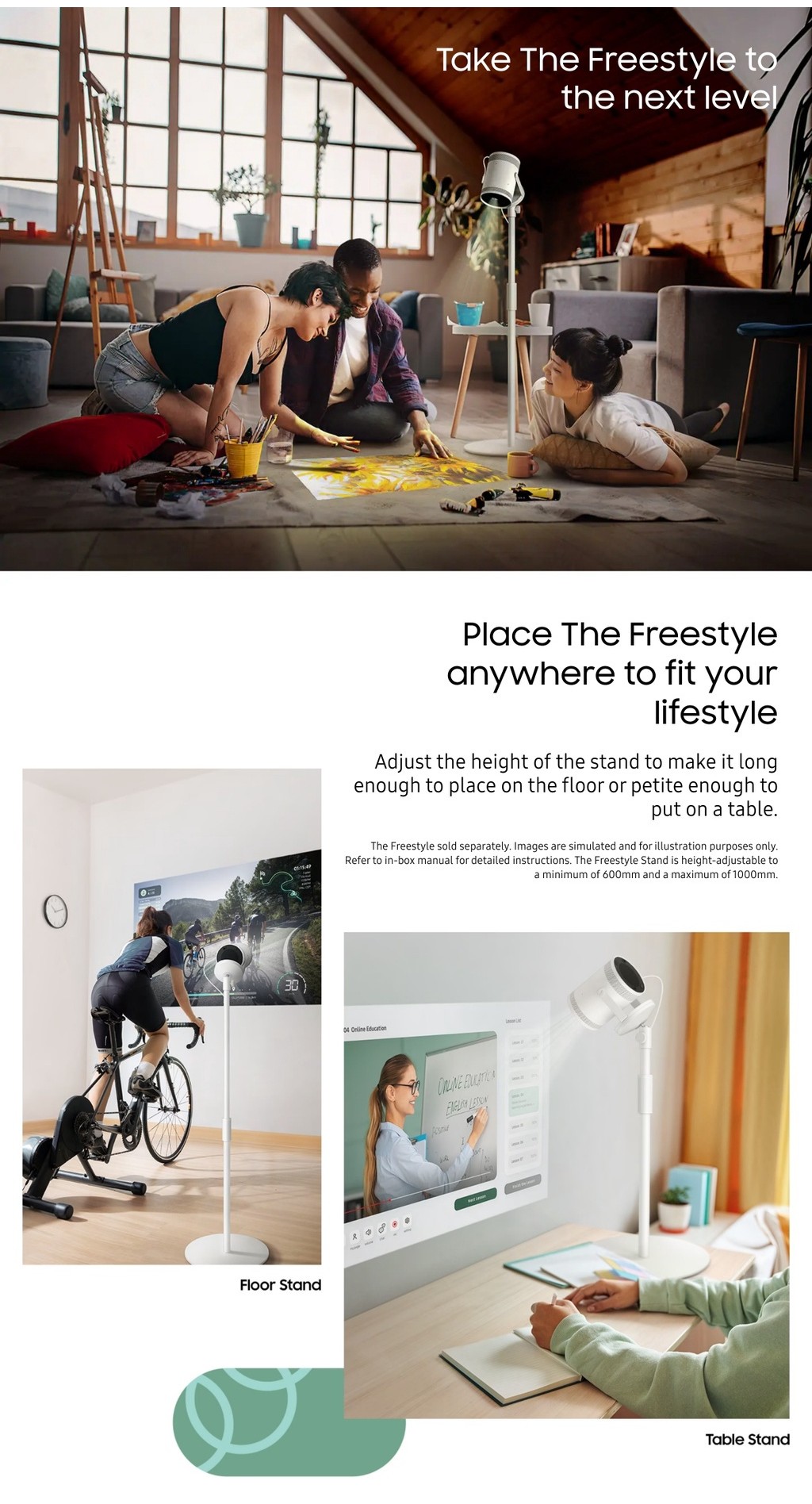 Samsung The Freestyle Stand VG-FSD3BW/XY | Shopee Singapore