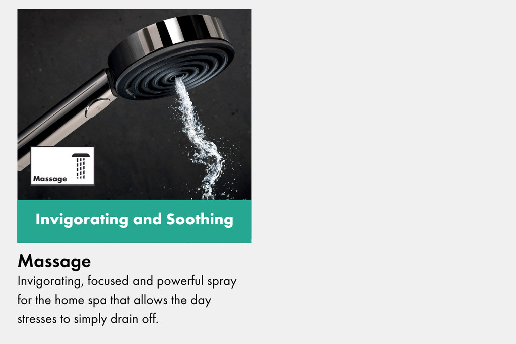 hansgrohe shower set Pulsify Select S - 3 spray types (PowderRain ...