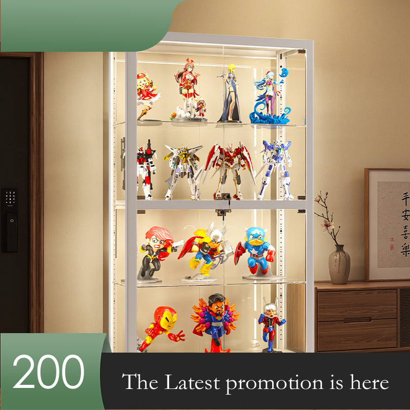 SAQ Lego Office Display Cabinet Model Toys White Dustproof Storage ...