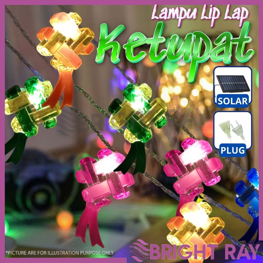 Raya 2025 Solar / Plug Lampu Raya Lip Lap Ketupat Raya Lamp Raya ...