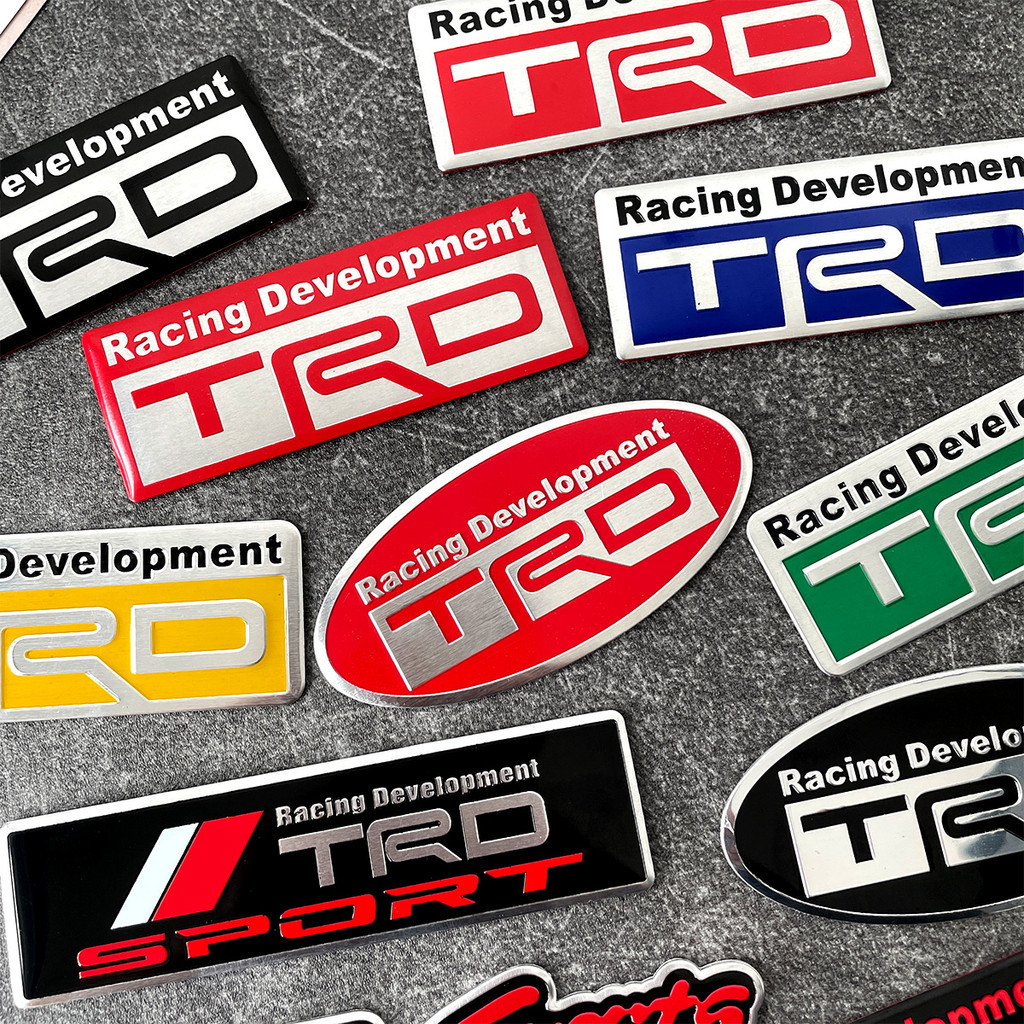 Aluminum Racing Development Car Sticker Toyota Emblem for TOYOTA GR ...