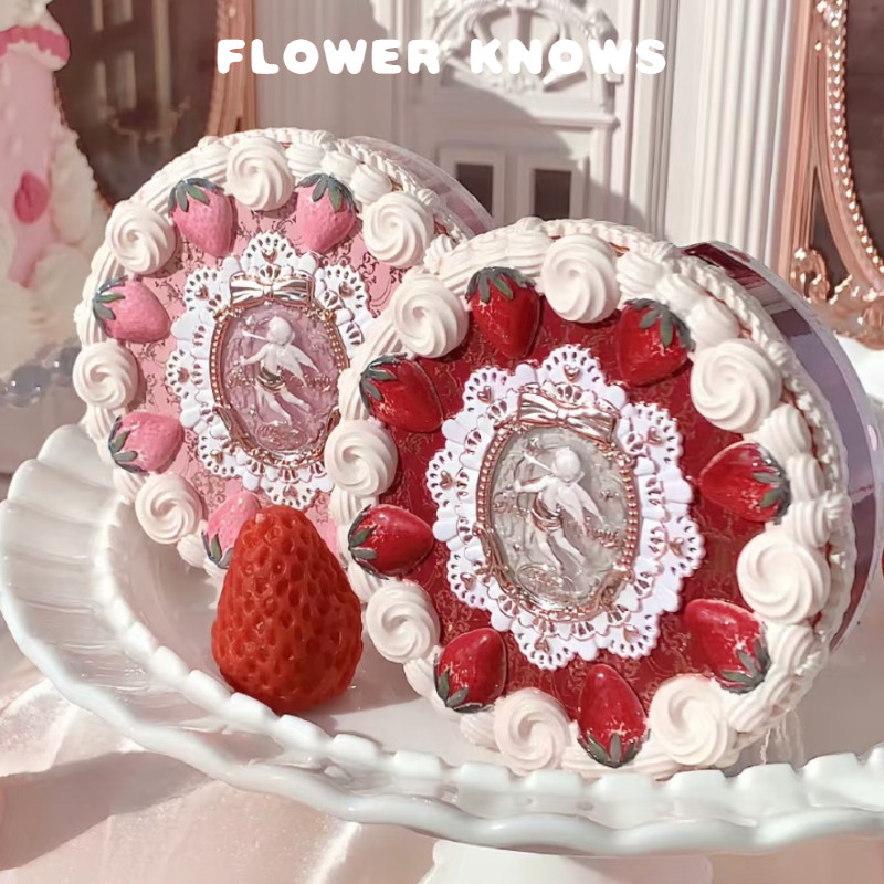 FLOWER KNOWS Powder 花知晓粉饼草莓丘比特控油定妆清透柔焦 Strawberry Cupid Powder Oil ...