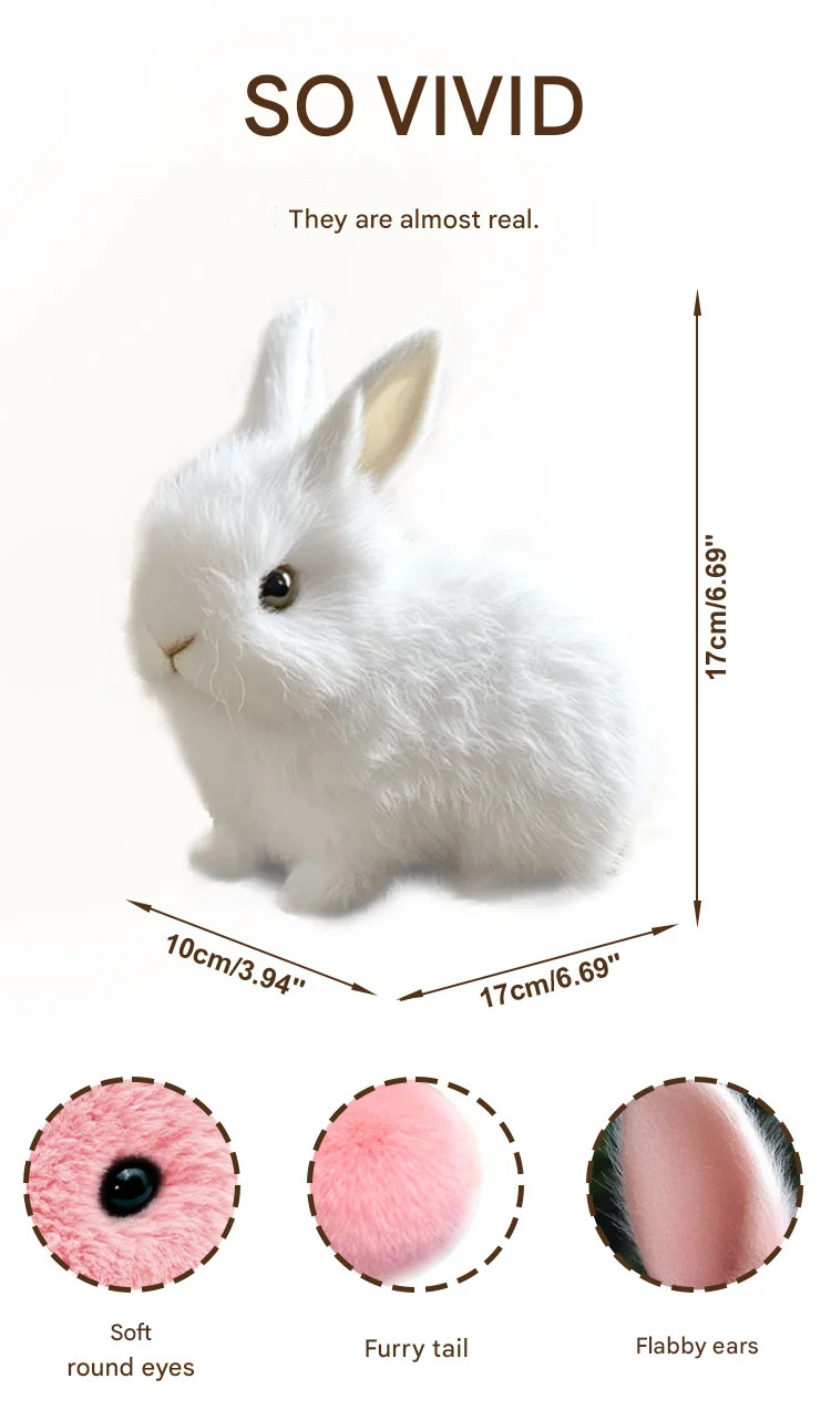 🐰Walking/Interactive🐰Little Bunny AI Simulation Interactive Toy ...