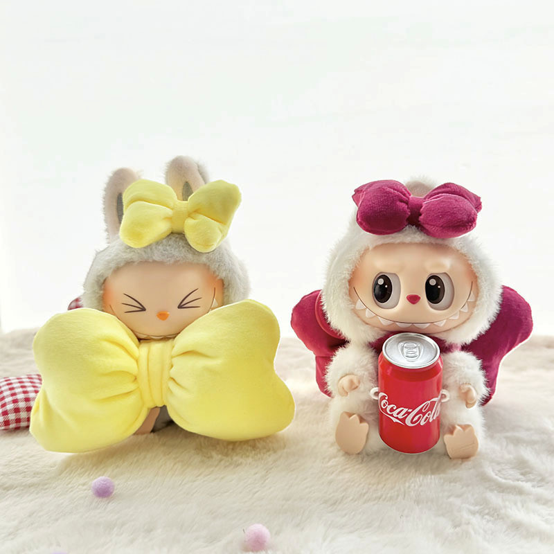 V1/V2/V3 Labubu Doll Clothes - Angel Bow【Only clothes are sold, no coke ...