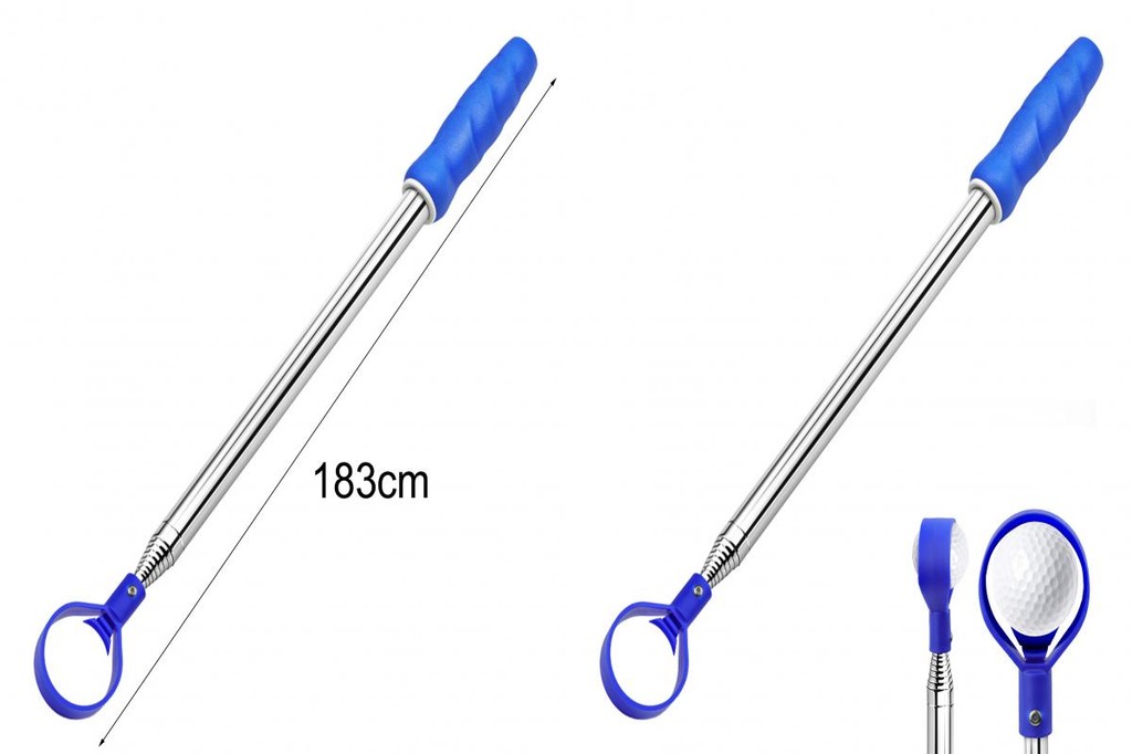 [W&T] Easy Retrieval Golf Ball Grabber Golf Ball Retriever Stainless ...