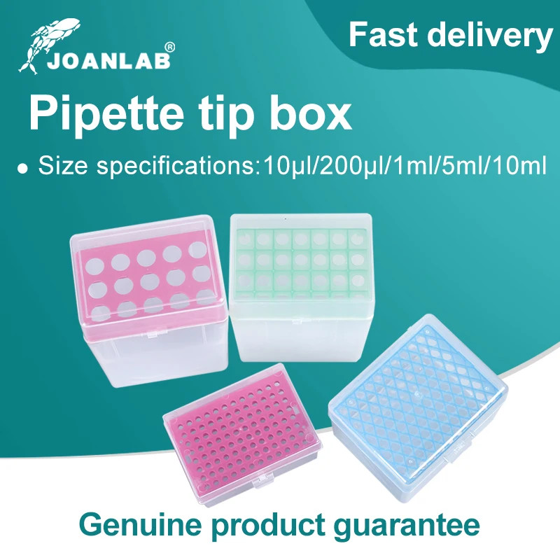 JOANLAB Laboratory Pipette Tip Box 10ul 200ul 1ml 5ml 10ml Micropipette ...