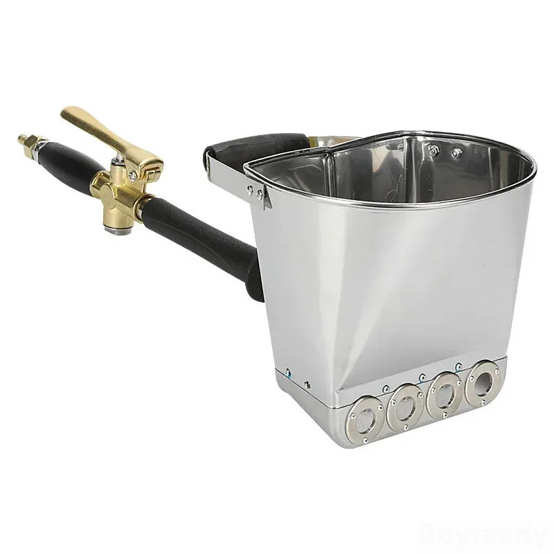 Cement Spray Gun With Hopper Bucket Concrete Mortar Automatic 4-5L Jet ...