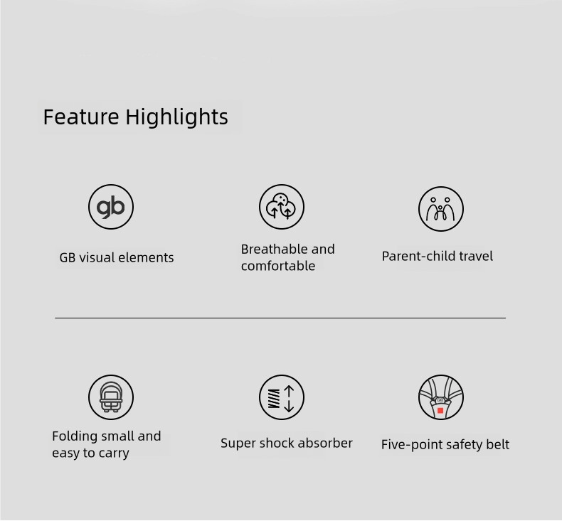gb Cicada Wing FLAM Plus Lightweight Easy Fold Compact Toddler Stroller ...