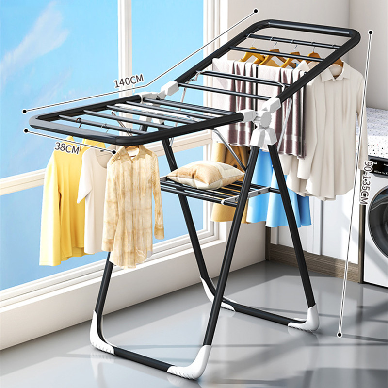【SHIP FROM SG】Clothes Drying Rack 140CM Adjustable Metal Clothes Rack ...