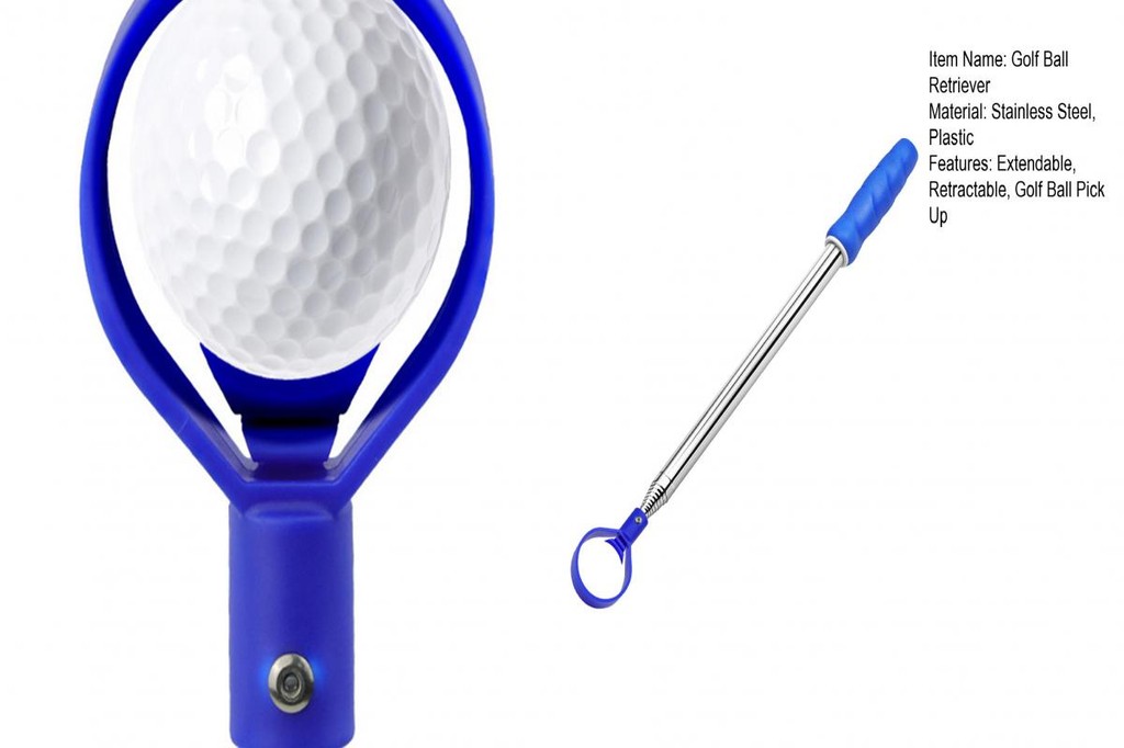 [W&T] Easy Retrieval Golf Ball Grabber Golf Ball Retriever Stainless ...