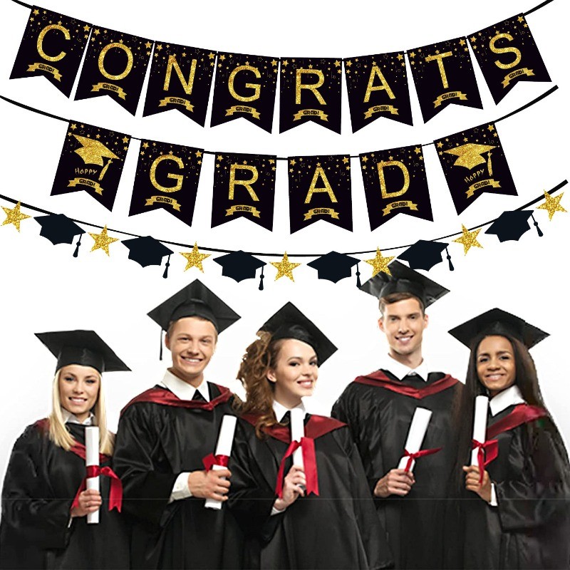 [Ready Stock] Graduation Decorate Banners Consolidate Grades Banners ...
