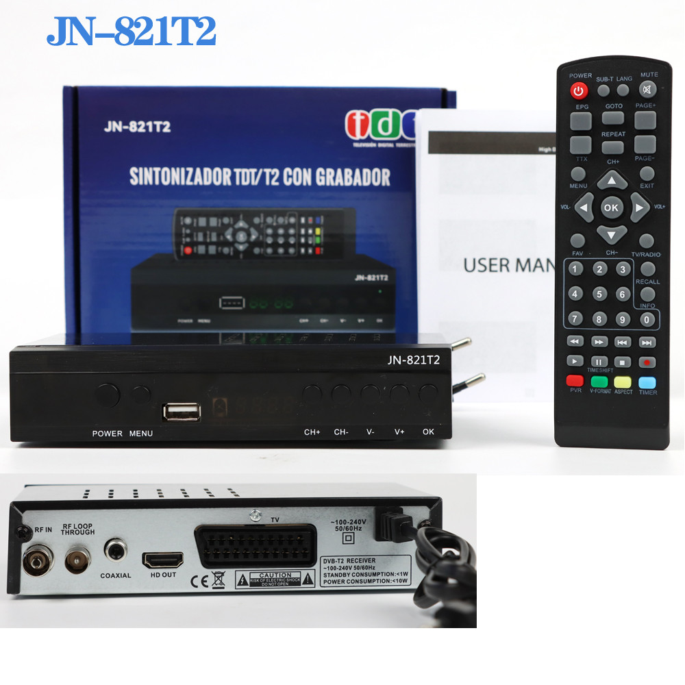 Latest Europe TDT Decoder HD DVB-T2 Hevc/H265 10Bit Code DigitalTv ...