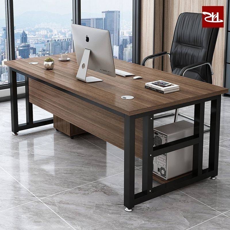 PC Office Table With Drawers Desks 120Cm/140Cm/160Cm | Shopee Singapore