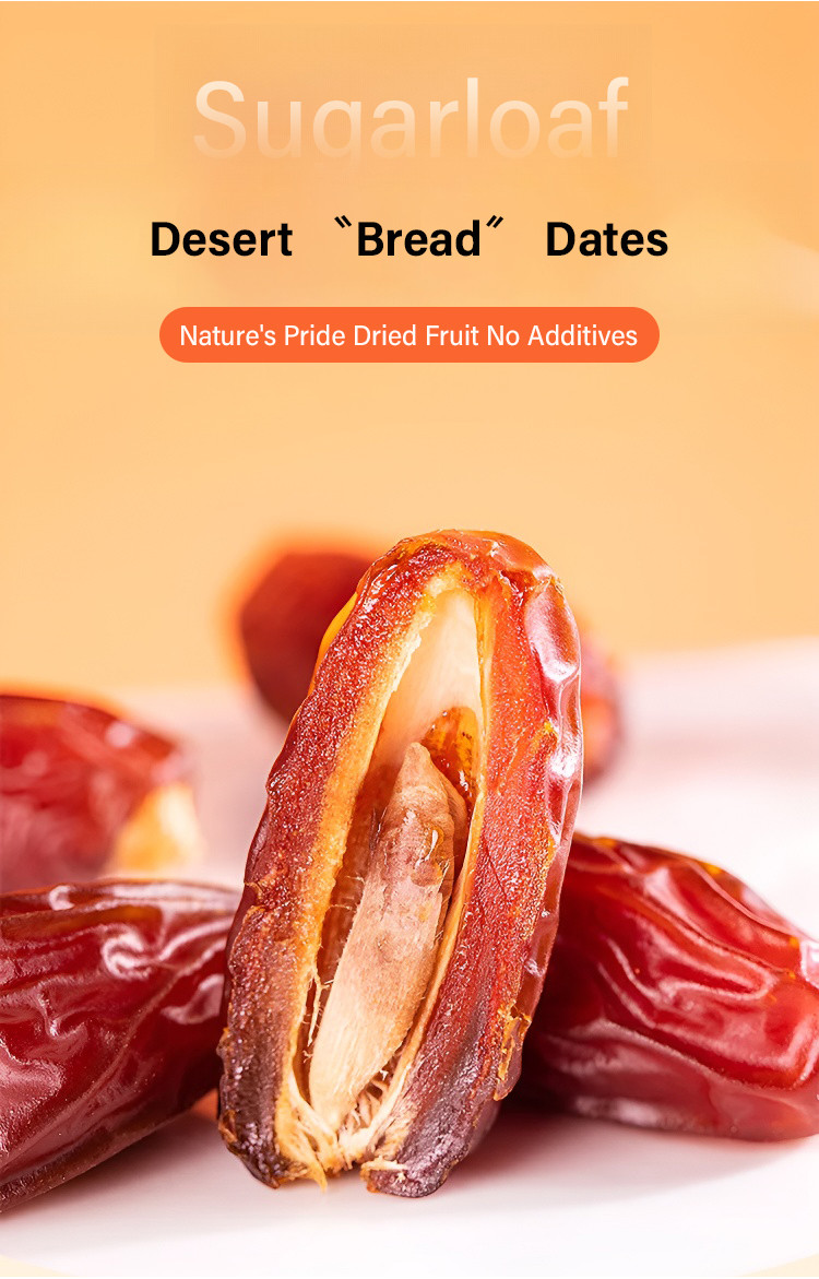 Bagged Natural Dates Dried Fruits Snack Add Insulin Dates Black Dates ...